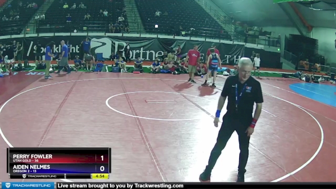 113 lbs Semis & Wb (16 Team) - Perry Fowler, Utah Gold vs Aiden Nelmes ...