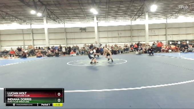 58 lbs Cons. Semi - Indiana Dorris, Kuna Klub Wrestling vs Lucian Holt ...