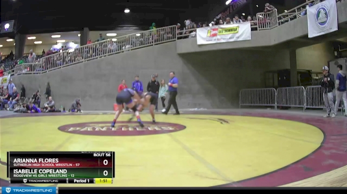 122 lbs Quarterfinal - Isabelle Copeland, Ridgeview HS Girls Wrestling ...