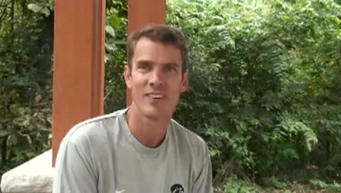 Coach Layne Anderson of Iowa