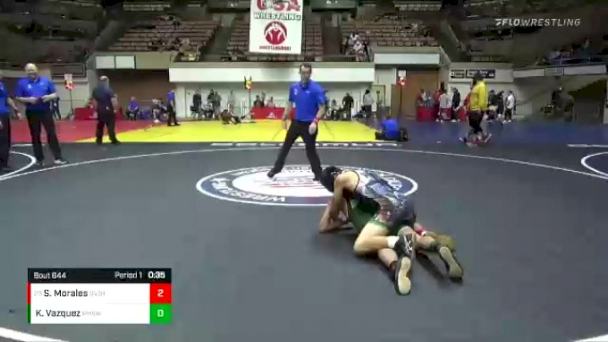 120 lbs Cons. Round 2 - Steve Morales, Golden Valley (Bakersfield) High ...