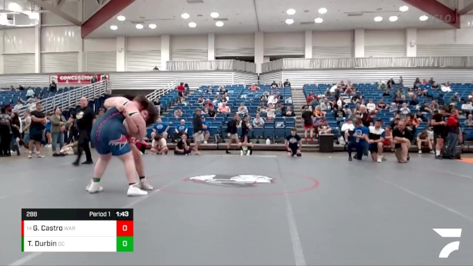 288 lbs Cons. Round 1 - Gideon Castro, Warsaw vs Taylor Durbin, Oldham ...