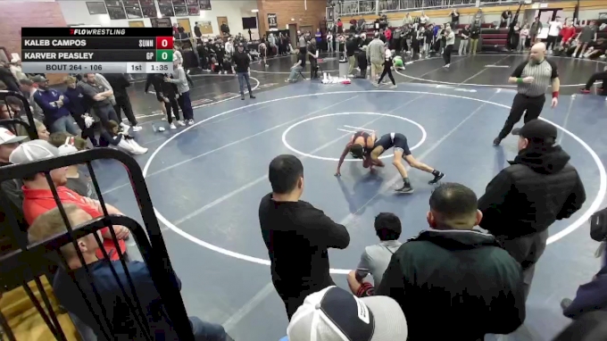106 lbs Champ. Round 2 - Kaleb Campos, Sunnyside vs Karver Peasley ...