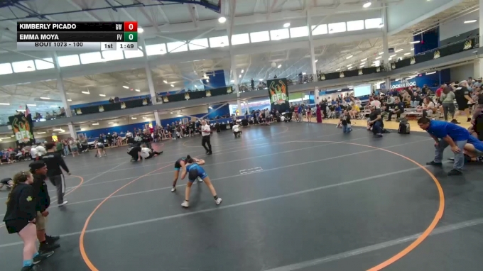 100 lbs Quarterfinal - Emma Moya, Unattached vs Kimberly Picado ...