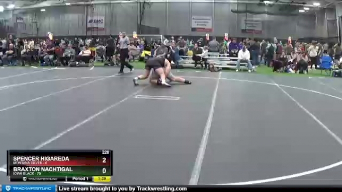 220 lbs Round 2 (4 Team) - Braxton Nachtigal, Iowa Black vs Spencer ...