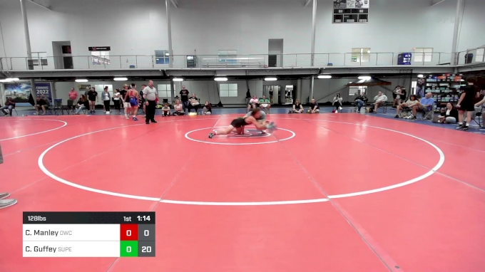 128 lbs Quarterfinal - Christian Manley, OUTSIDERS vs Cameron Guffey ...