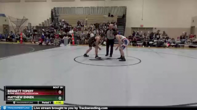 150 lbs Round 2 - Bennett Topeff, Blaine Wrestling Association vs ...
