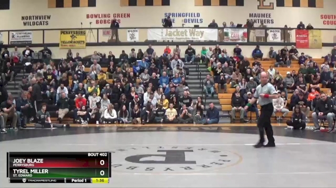 165 lbs 1st Place Match - Joey Blaze, Perrysburg vs Tyrel Miller, St ...