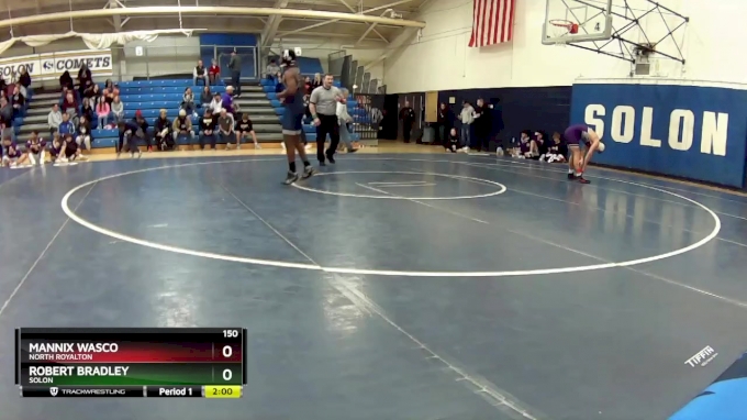 150 lbs Champ. Round 1 - Mannix Wasco, North Royalton vs Robert Bradley ...