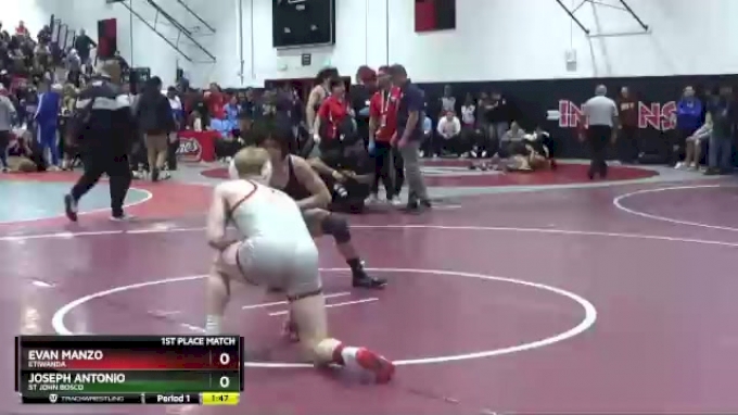 145 lbs 1st Place Match - Joseph Antonio, St John Bosco vs Evan Manzo ...