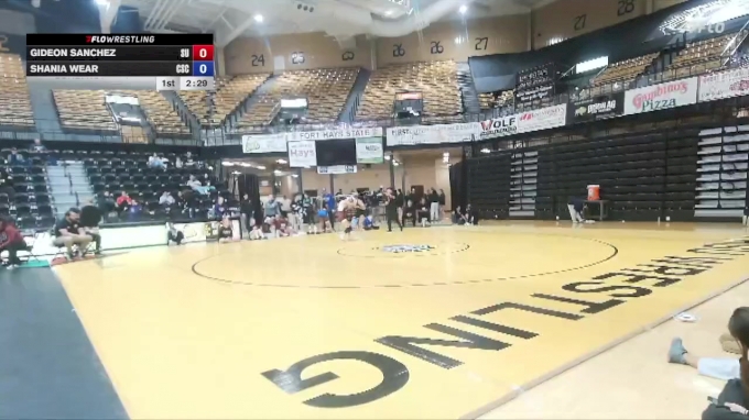 117 lbs Cons. Round 4 - Shania Wear, Chadron State vs Gideon Sanchez ...