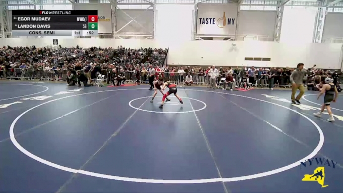 78 lbs Cons. Semi - Egor Mudaev, Wolf Wrestling Club (Long Island) vs ...