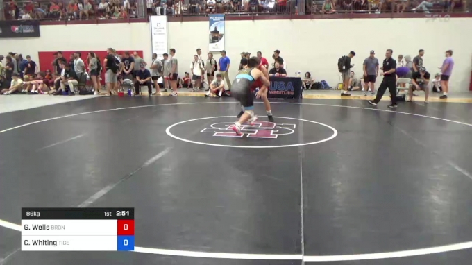 86 kg 7th Place - Garrett Wells, Broncho Wrestling Club vs Clayton ...