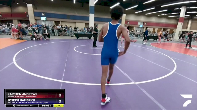 126 lbs Champ. Round 1 - Karsten Andrews, Warrior Trained Wrestling vs ...