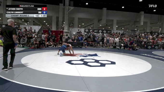 57 lbs Champ. Round 2 - Ayden Smith, SKWC vs Colyn Limbert, Pittsburgh ...