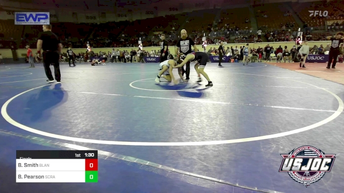 110 lbs Final - Boomer Smith, Blanchard Wrestling Club vs Bowen Pearson ...