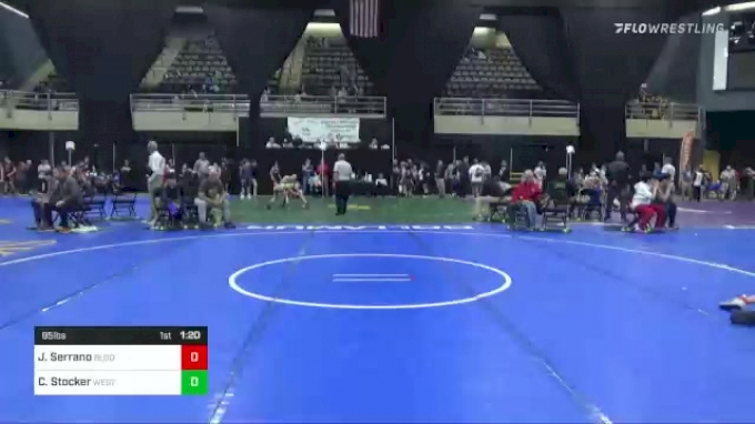95 lbs Consi Of 8 #2 - Julius Serrano, Bloomsburg vs Christian Stocker ...