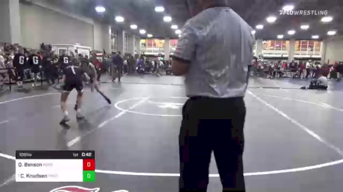 106 lbs Consi Of 8 #1 - Quincy Benson, Pleasant Grove vs Connor Knudsen ...