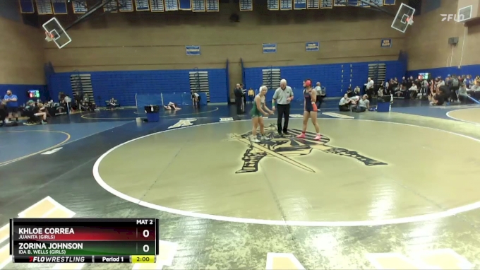 125lbs Champ. Round 2 - Zorina Johnson, Ida B. Wells (Girls) vs Khloe ...