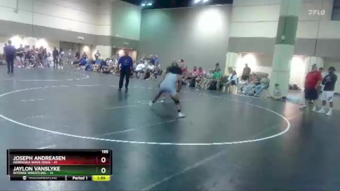 195 lbs Placement Matches (16 Team) - Jaylon Vanslyke, Intense ...