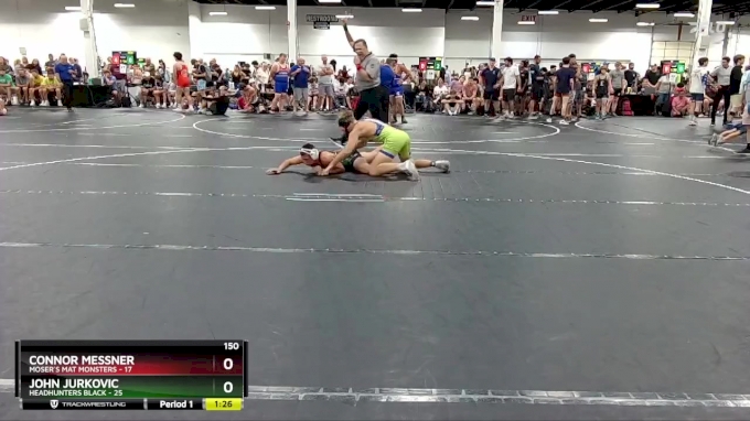150 lbs Round 3 (4 Team) - Connor Messner, Moser`s Mat Monsters vs John ...