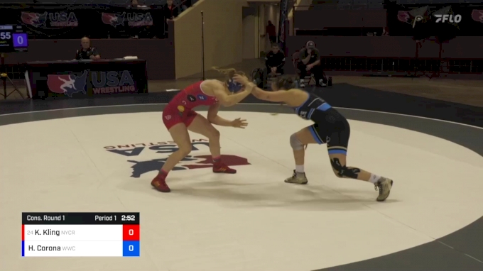 57 lbs Cons. Round 1 - Katrina Kling, New York City RTC vs Hailey ...