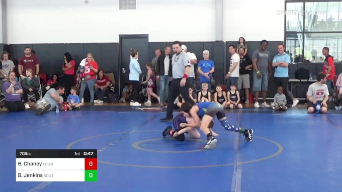 70 lbs Round Of 16 - Bryson Chaney, Foundation Wrestling vs Brock ...