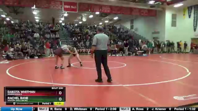 Round 2 - Rachel Bane, Vinton-Shellsburg vs Dakota Whitman, Independence