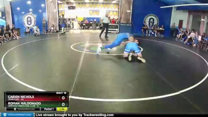 138 lbs Round 5 (8 Team) - Caiden Nichols, Team Clay vs Roman Maldonado ...