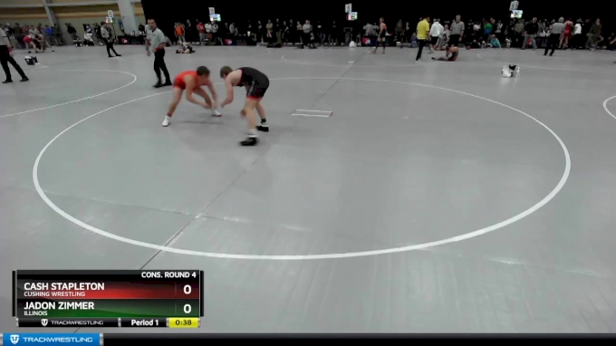 132 lbs Cons. Round 4 - Cash Stapleton, Cushing Wrestling vs Jadon ...