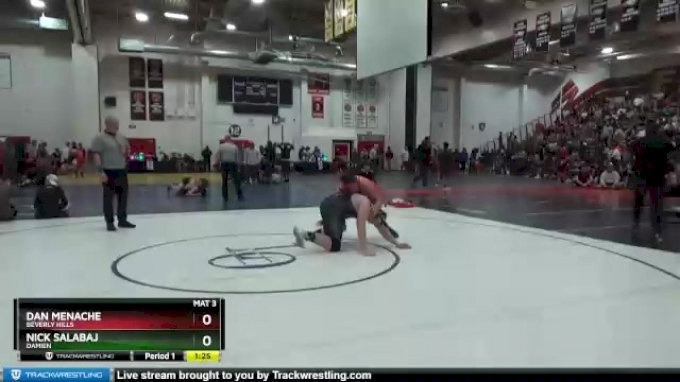 220 lbs Semifinal - Nick Salabaj, Damien vs Dan Menache, Beverly Hills