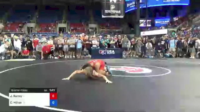 120 lbs Quarterfinal - Jordyn Raney, Kentucky vs Cooper Hilton, Tennessee