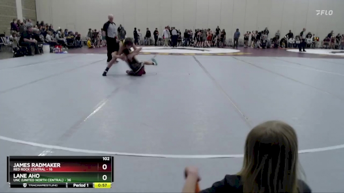 102 lbs Placement (4 Team) - Lane Aho, UNC (United North Central) vs ...