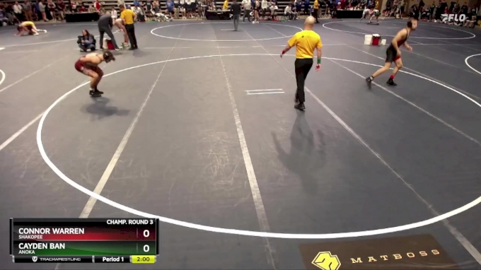 139 Championship Bracket Champ. Round 3 - Connor Warren, Shakopee vs ...