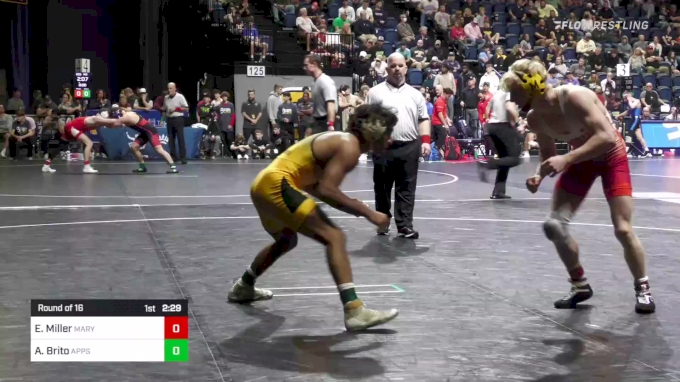 141 lbs Round Of 16 - Ethen Miller, Maryland vs Anthony Brito ...