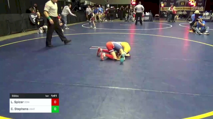 55 lbs Round Of 32 - Lucas Spicer, Downingtown vs Colton Stephens ...