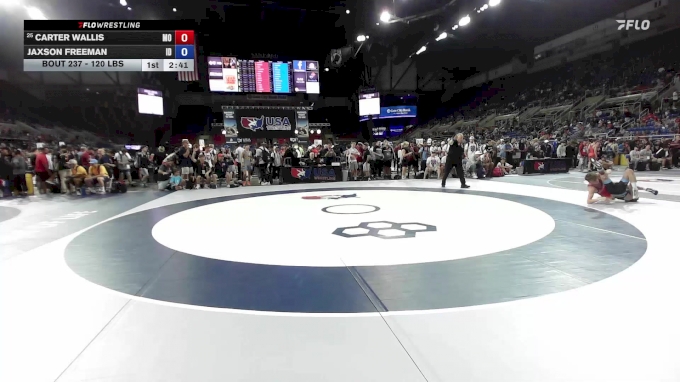 120 lbs Champ. Rd Of 128 - Carter Wallis, MO vs Jaxson Freeman, ID