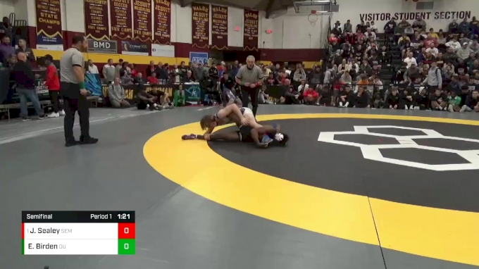 157 lbs Semifinal - Joe Sealey, Wyoming Seminary (PA) vs Ethan Birden ...