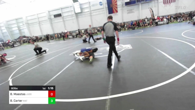 80 lbs Quarterfinal - Blake Maestas, Juggernaut WC vs Brooklyn Carter ...