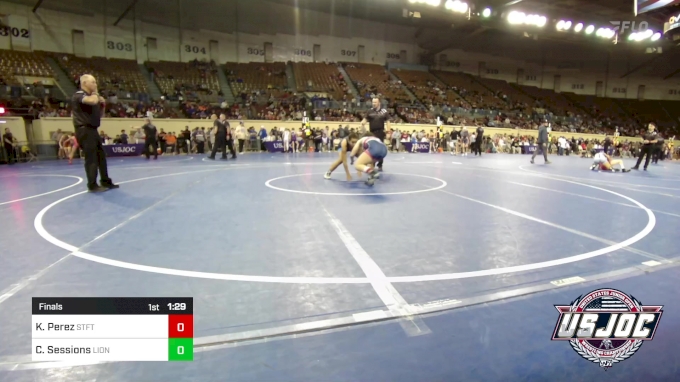 108 lbs Final - Kyrstan Perez, Standfast vs Coty Sessions, Lions ...
