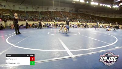 108 lbs Final - Kyrstan Perez, Standfast vs Coty Sessions, Lions ...