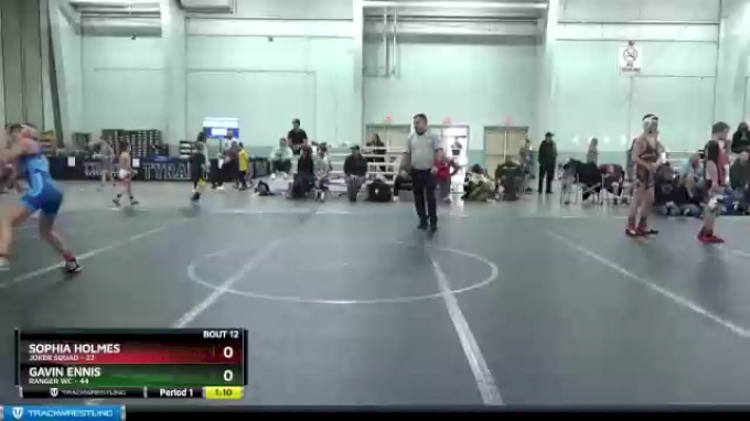 96 lbs Round 3 (8 Team) - Gavin Ennis, Ranger WC vs Sophia Holmes ...