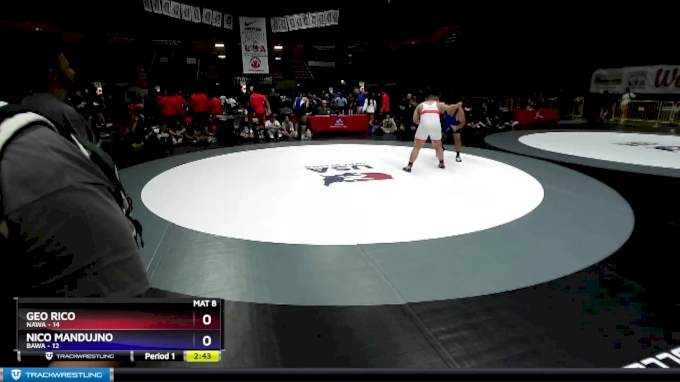 220 lbs Round 2 (16 Team) - Geo Rico, NAWA vs Nico Mandujno, BAWA