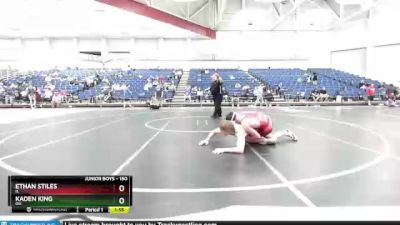 160 lbs Cons. Round 5 - Ethan Stiles, IL vs Kaden King, OH