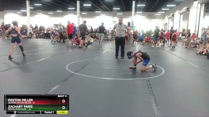 76 lbs Round 2 (4 Team) - Paxton Miller, Quaker Nation Black vs Zachary ...