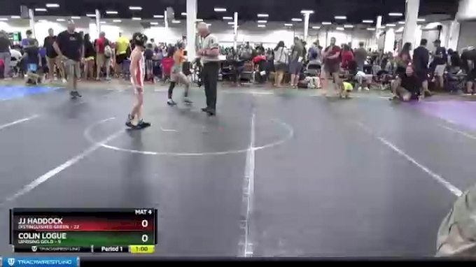 72 lbs Round 5 (10 Team) - JJ Haddock, Distinguished Green vs Colin ...