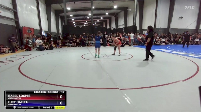115 lbs Cons. Round 3 - Isabel Loomis, Washington vs Lucy Dalseg ...