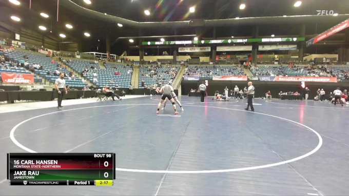 197 lbs Champ. Round 1 - Jake Rau, Jamestown vs 16 Carl Hansen, Montana ...
