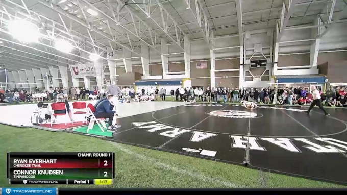 120 lbs Champ. Round 1 - Ryan Everhart, Cherokee Trail vs Connor ...