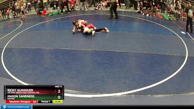 78 lbs Semifinal - Mason Sandness, Ravage vs Ricky Almaguer, Victory ...